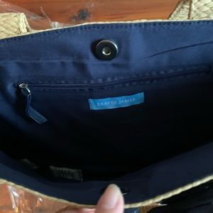 Draper James | Bags | Draper James Straw Bag With Floral Scarf | Poshmark